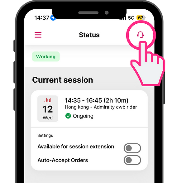 Rider support | foodpanda HK - Rider Hub